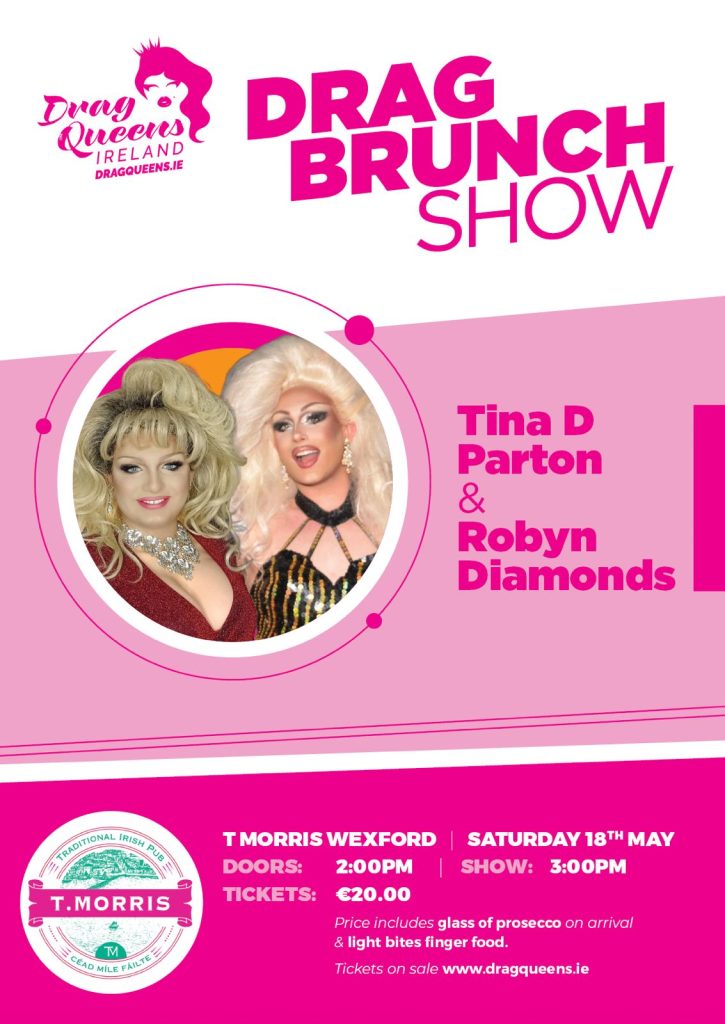 Drag Brunch Show Wexford – Drag Queen Hire, Drag Shows, drag Events Ireland